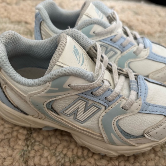 New Balance | Shoes | New Balance White And Light Blue Sneakers | Poshmark